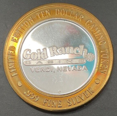 Verdi Nevada Gold Ranch Casino 1oz Encased Silver Round | eBay