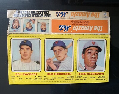 1970 Transogram Mets Baseball Front Panel W/side Swoboda, Harrelson ...