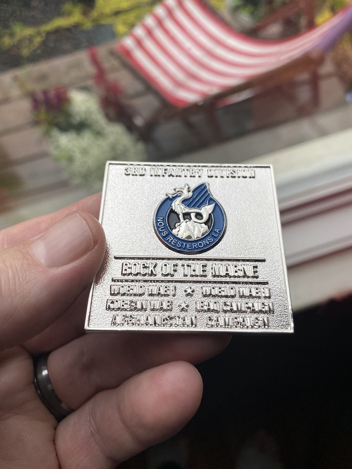 Last 4 Of These Coins Only Seller ARMY 3rd INFANTRY DIVISION Challenge ...