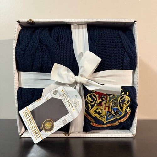 Harry Potter Hogwarts Cable Knit Blanket (New) | eBay