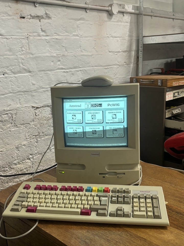Vintage Amstrad PCW16 with Keyboard Mouse Fully Tested. | eBay UK