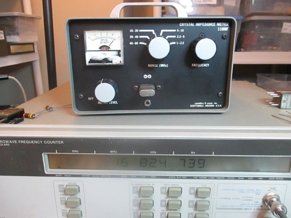 16825 KC kHz CR-23/U Quartz Radio Crystal 16.825 MHz MC HC-6/u TESTED ...