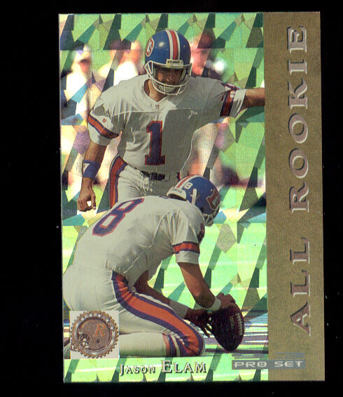 1993 Pro Set JASON ELAM Denver Broncos All Rookie Insert Card Mint | eBay