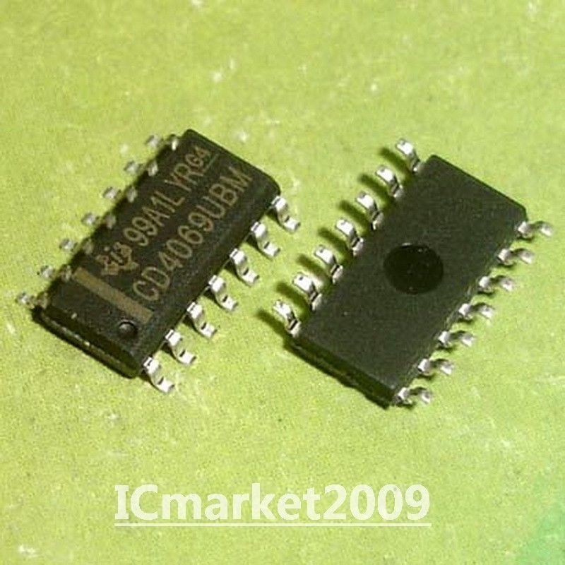 100 PCS CD4069UBM SOP-14 CD4069 SMD CMOS Hex Inverter 14-SOIC Chip IC | eBay