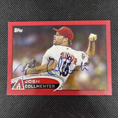 Josh Collmenter Arizona Diamondbacks Signed Auto 2012 Topps Card #544 ...