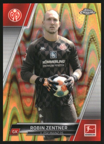 2021-22 Topps Chrome Bundesliga Gold RayWave Refractors #72 Robin ...