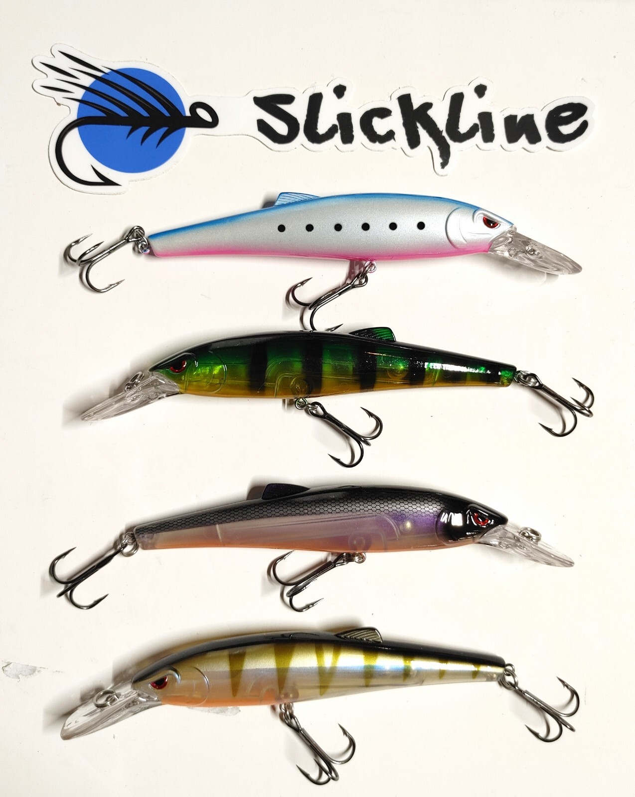 SLICKLINE 130 Large Floating Deep Diving Minnow Jerkbait Fishing Lure ...