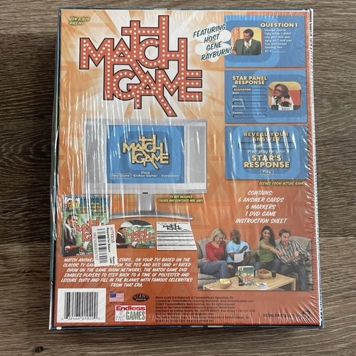 Match Game DVD Edition Host Gene Rayburn Endless Games 2007 NEW Factory ...