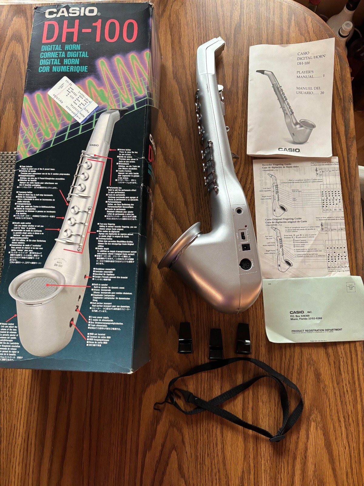 Vtg Box Casio DH-100 Digital HORN - Silver. Powers on but Squealing ...