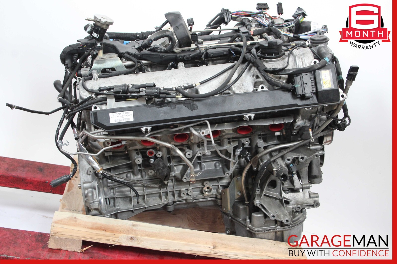 07-13 Mercedes W221 S65 AMG V12 6.0L M275 Complete Engine Motor Block ...