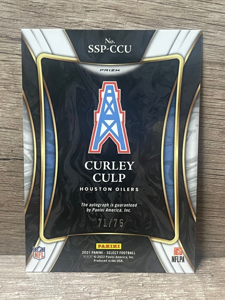2021 Panini Select Signatures Red Prizm /75 Curley Culp #SSP-CCU Auto ...