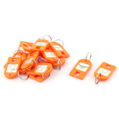 Metal Ring ID Label Name Tag Key Fobs Luggage Bag Marking Keyring ...