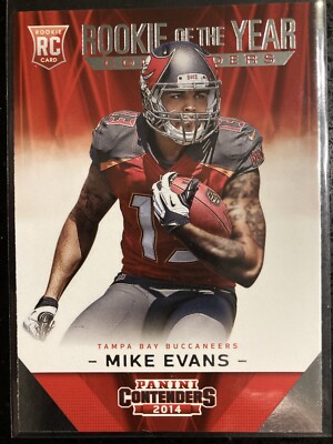 Mike Evans 2014 Panini Contenders Rookie of the Year Rookie Card #roy-9 ...