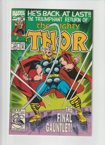 THE MIGHTY THOR #457 MARVEL 1993 VF COMBINE SHIP | eBay