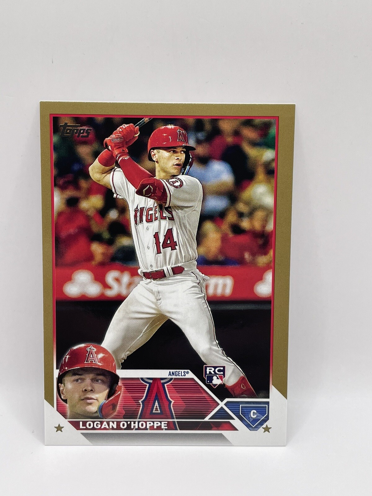 2023 Topps Series 2 Logan O'Hoppe #363 RC Rookie Gold Parallel #/2023 ...