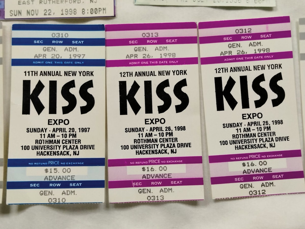 New York Kiss Expo Packet Picks Ticket Booklet