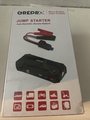 GREPRO 181 3000A Jump Starter Power Pack, Car Battery Booster Jump ...