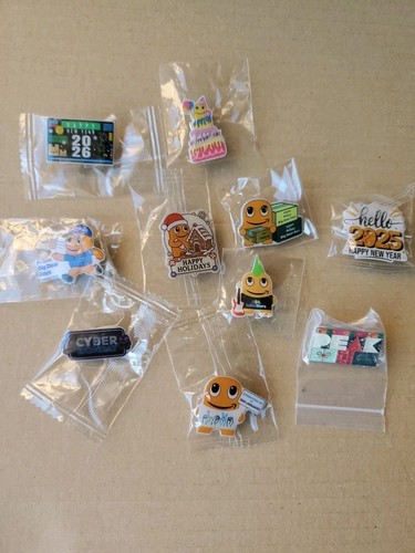 Amazon Peccy Pin Lot of 10 Christmas New Years 2026 Prime Day Birthday ...