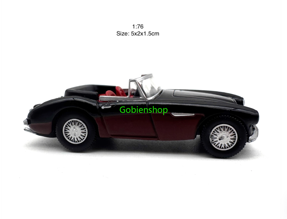 GB 1:76 Black 1959 Austin Healey 3000 Convertible Model Diecast Collect ...