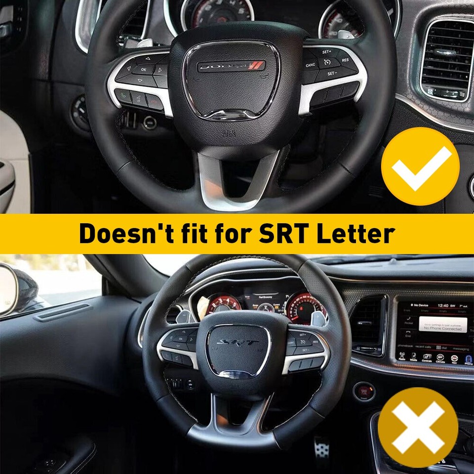 Wheel Frame Steering Ring Carbon Fiber 2014-21 Trim For Jeep Grand ...