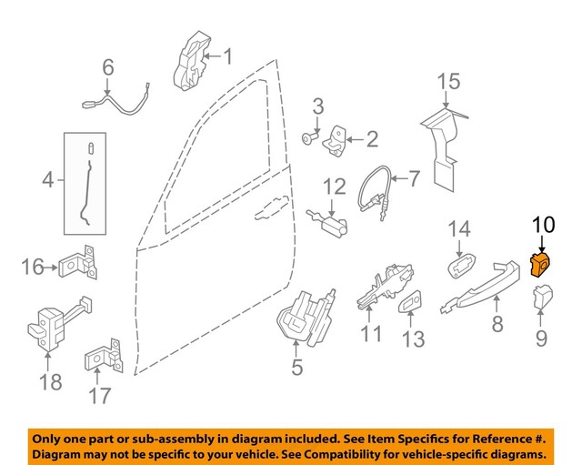 Genuine OEM Exterior Door Handle Cover for BMW 51217396541 for sale ...