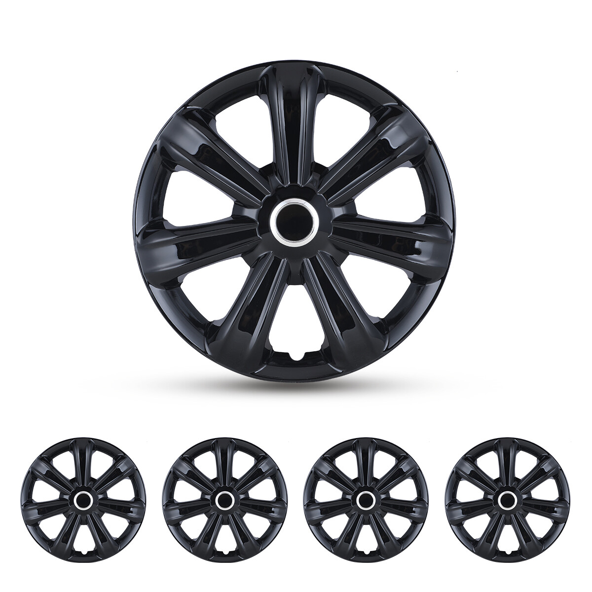 14" 15" Wheel Covers Snap On Full Hub Caps Fit Tire R14 R15 Steel Rim ...