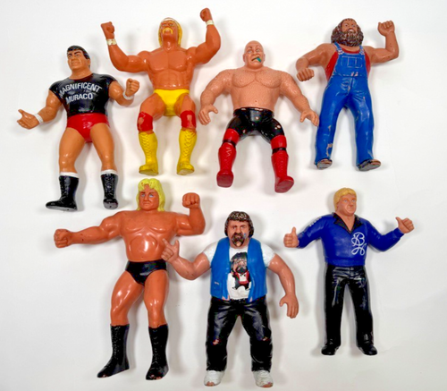 LJN Titan WWF Wrestling Superstar Action Figure Lot of 7 Vintage 80s ...