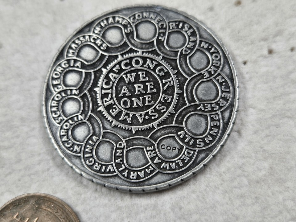 Continental Currency Copy 1776 Token Fugio Commemorative Coin USA | eBay