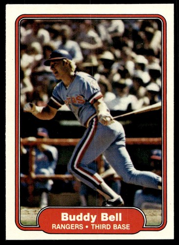 1982 Fleer 313 Buddy Bell Texas Rangers Baseball Card | eBay