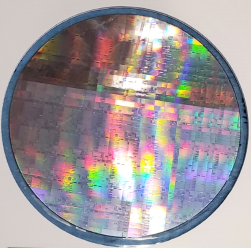Silicon 300mm Semiconductor Wafer Specimen Diced IC Chips Educational ...
