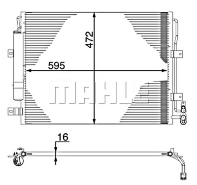 MAHLE AC Condenser For LAND ROVER Range Rover Sport 06-13 LR018405 | eBay