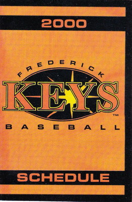 2000 FREDERICK KEYS MINOR LEAGUE BASEBALL POCKET SCHEDULE | eBay