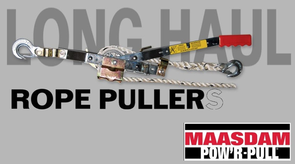 MAASDAM A-0 3/4 TON CONTINUOUS ROPE PULLER - ARBORIST TREE EQUIPMENT | eBay