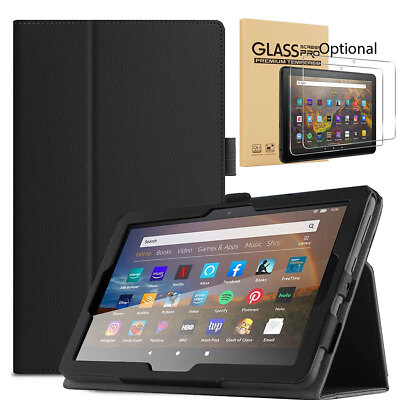 For Amazon Kindle Fire 7 Tablet 12th Gen 2022 Smart Slim Case PU ...