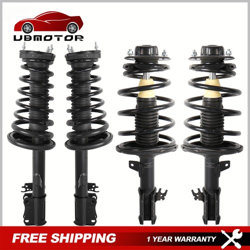 Set 4 Front+Rear Shock Struts ASSY For 97-01 Toyota Camry 99-03 Solara ...