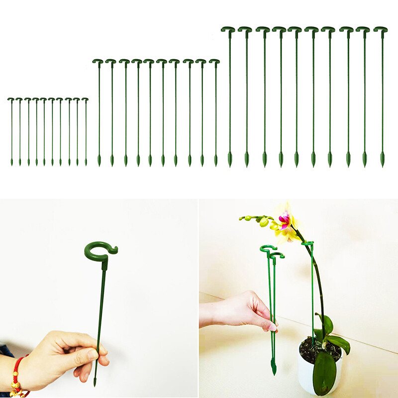 1/10X Plant Support Rod Flower Stand Succulent Orchid Flower Potted ...