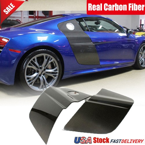 Carbon Fiber Exterior Door Fenders Side Blade Skirts For Audi R8 Coupe ...