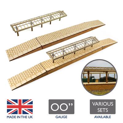 WWS Model Railway Station Platforms & Canopies –OO Gauge 1:76 MDF ...