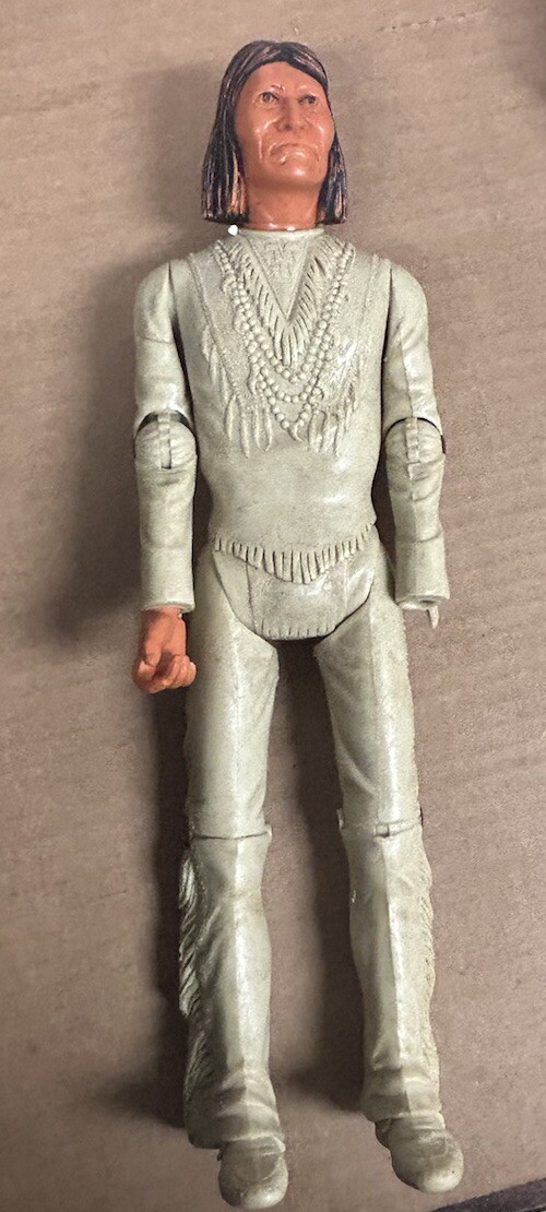 Vintage 1967 Marx Johnny West Indian Chief Geronimo Action Figure 12 ...