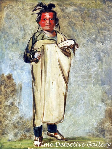 Kaw-kaw-ne-choo, A Native American Winnebago Man - 1828 - Historic Art ...