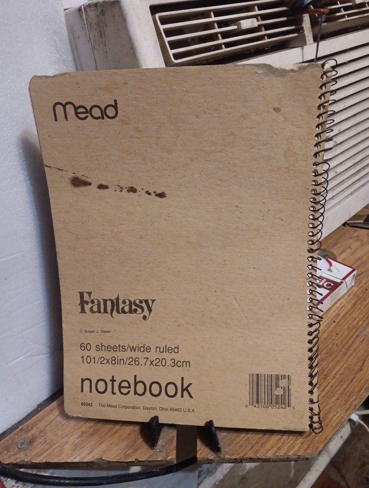 Vintage 80's Susan Sue Dawe Unicorn & Child Mead Portfolio Notebook ...