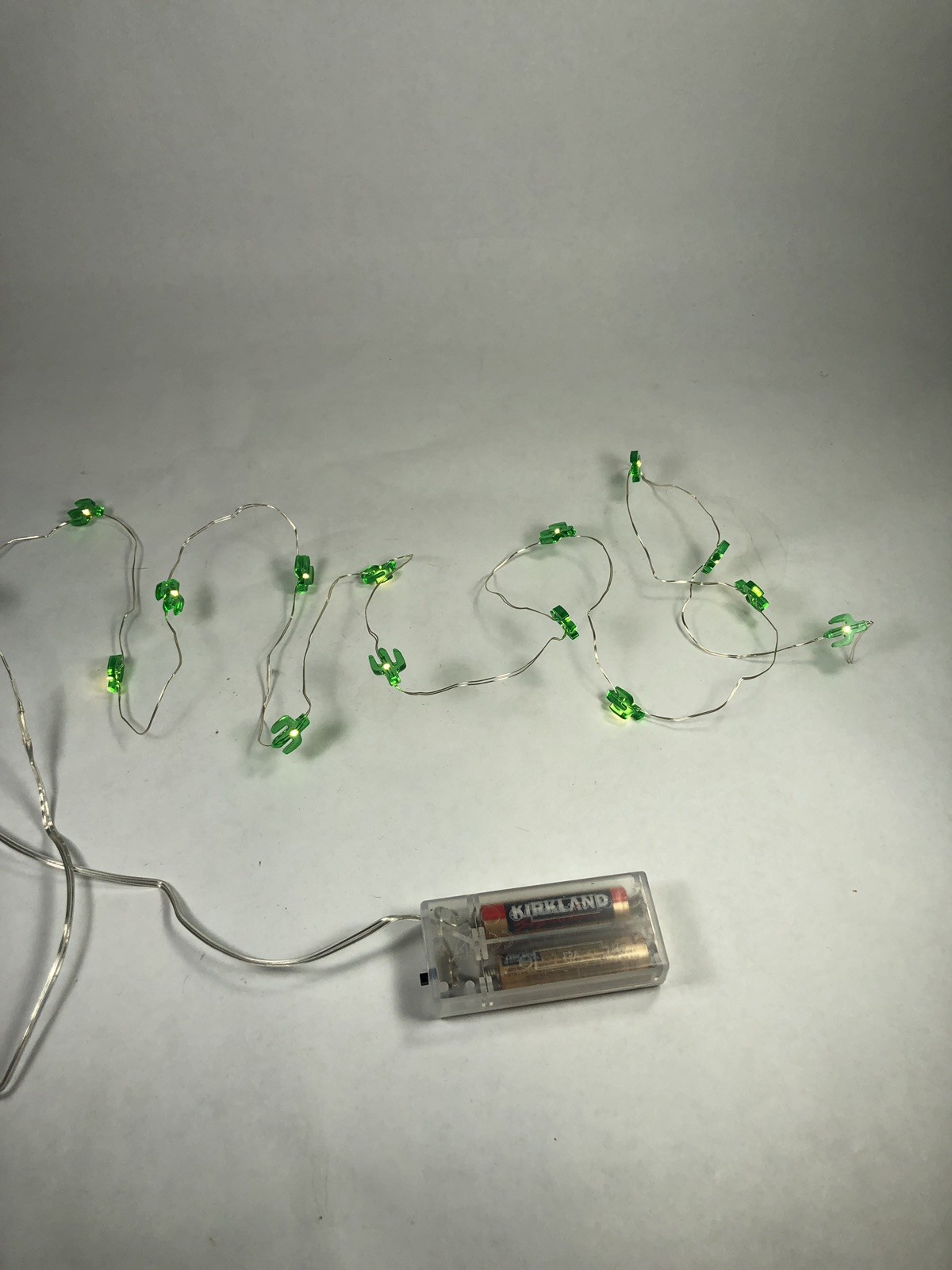 Mini Green Cactus Wire Lights LED Battery Power Fairy Craft Wedding ...