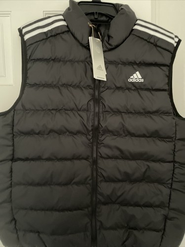 Adidas Essentials Down Vest Jacket Black Sz XL Men Black (GH4583) for ...