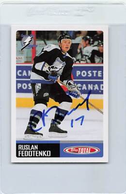 2002/03 Topps Total #313 Ruslan Fedotenko Lightning Signed Auto *H1498 ...