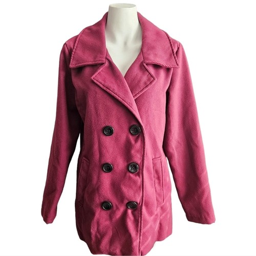Me Jane Swing Pea Coat. Black. Double Breasted With Buttons. Size XL | eBay