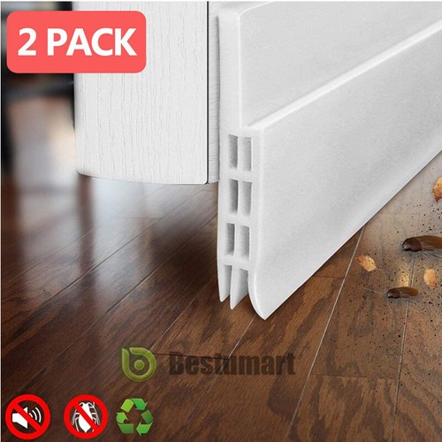 3M Door Bottom Self Adhesive Silicone Rubber Sweep Draft Stopper Door ...