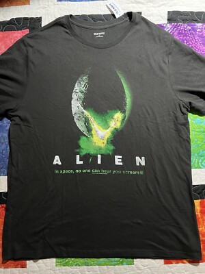 Alien Movie Alien Egg Poster Adult T-Shirt Old Navy XL In Space No One ...