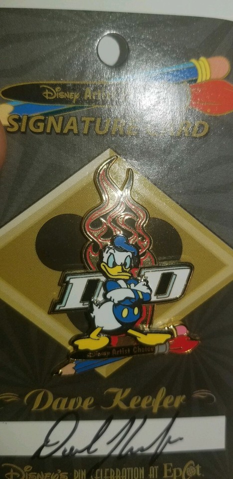 WDW Disney: Dave Keefer Artist Choice w/ Signature Card Pin (2001, LE ...