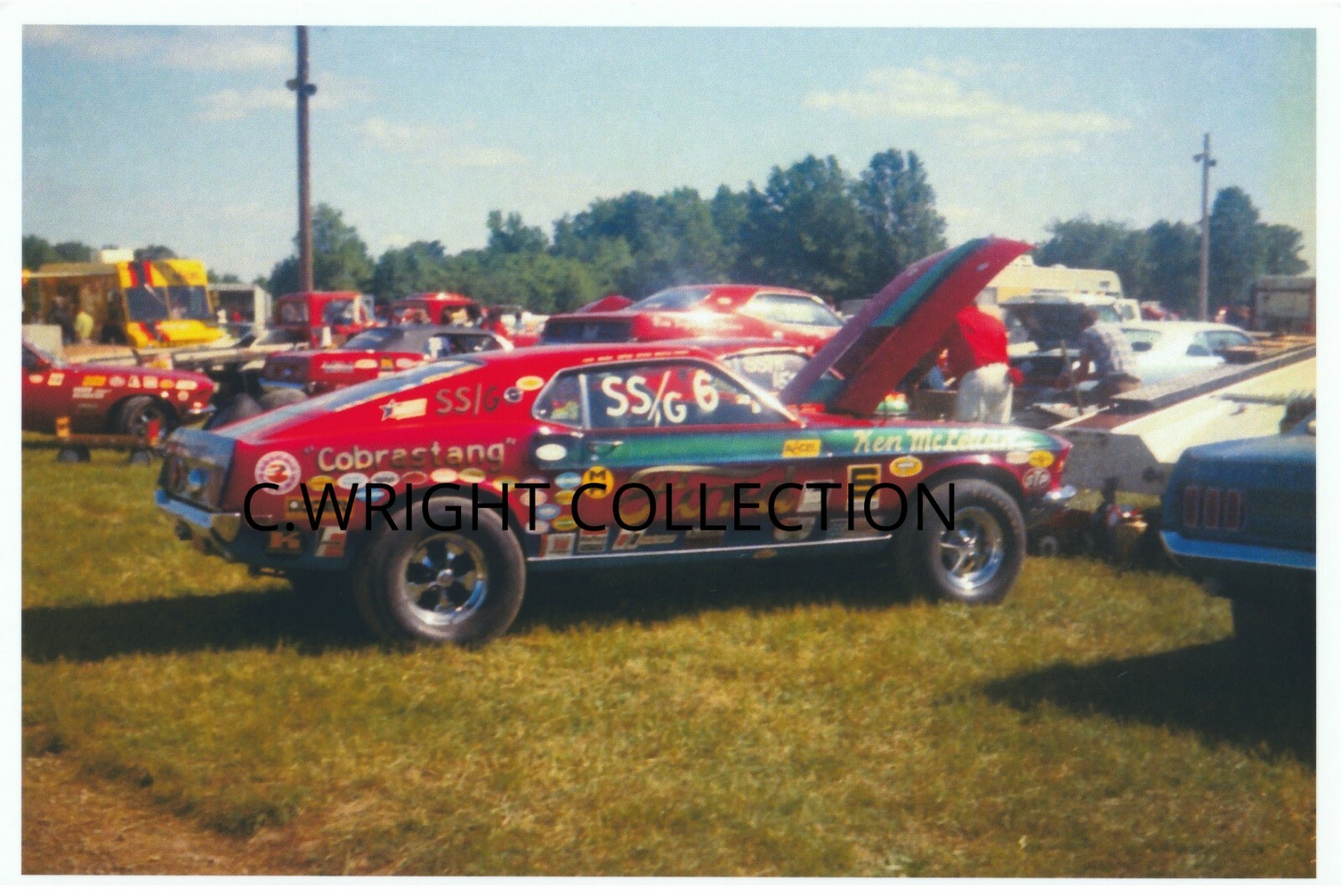 Vintage NHRA Drag Racing-"Cobrastang"-Ken McLellan-1969 Mustang-Super ...