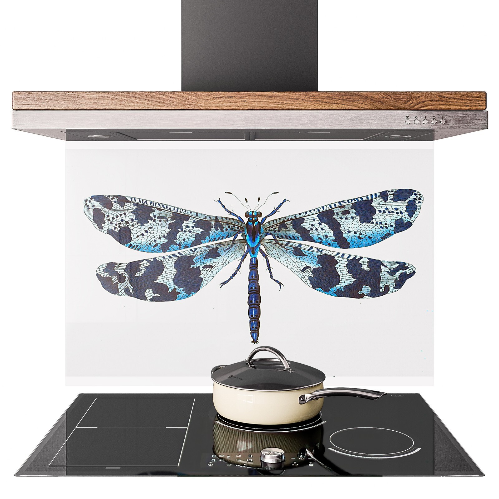 Glass Splashback Kitchen Tile Cooker Panel ANY SIZE Animals Butterfly ...